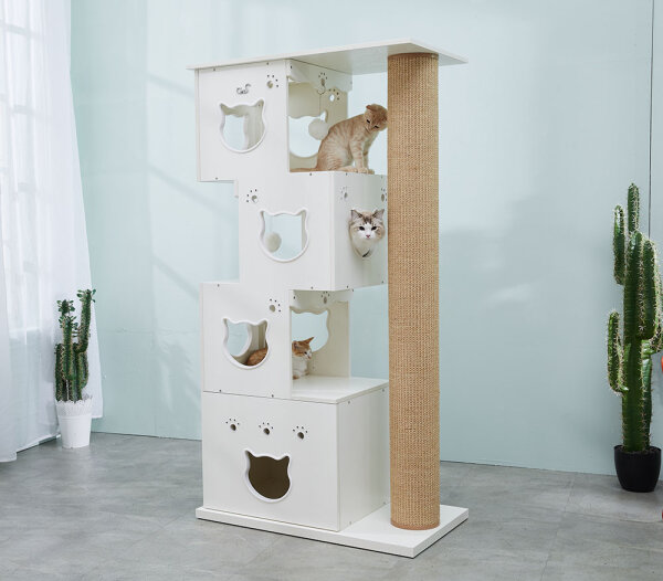 CatS Design Kratzbaum Multi Katzenbaum xxl große Katzen stabil D5b, 7